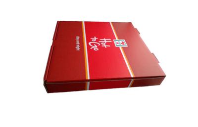 Cina Contenitori di carta rossa dell'alto grado/scatola d'imballaggio consegna della pizza per il motorino in vendita