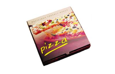 Cina Scatola d'imballaggio di carta riciclabile per alimento, contenitore d'imballaggio di pizza della carta offset in vendita