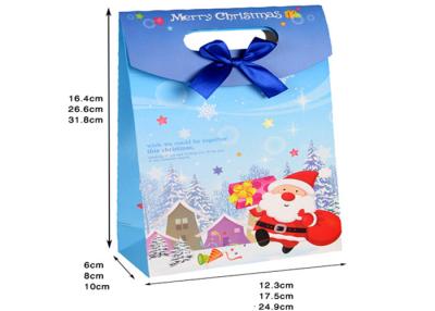 Cina Borse di carta del regalo di Natale con la borsa di Adhensive il Babbo Natale di auto di Printe di logo per il regalo in vendita