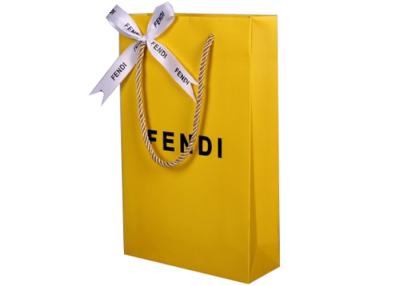 中国 銀ぱくのリボンが付いている独特なフランス様式のアート ペーパーのギフト袋 販売のため