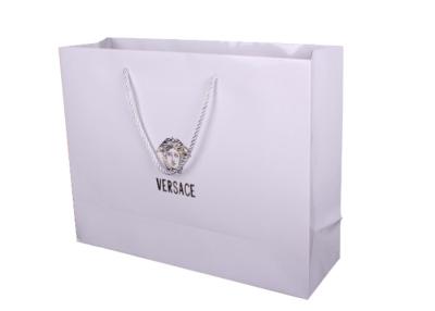 Cina Progettazione elegante dei sacchi di carta bianchi economici di grande capacità con il logo stampato in vendita