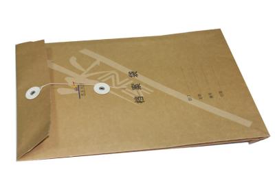 Cina borsa amichevole della carta kraft di clousure del bottone del documento A4 di eco promozionale, OEM in vendita