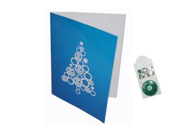 Cina Cartoline d'auguri di carta riciclate festa con l'albero di Chrismas, cartoline d'auguri pieganti della carta in vendita