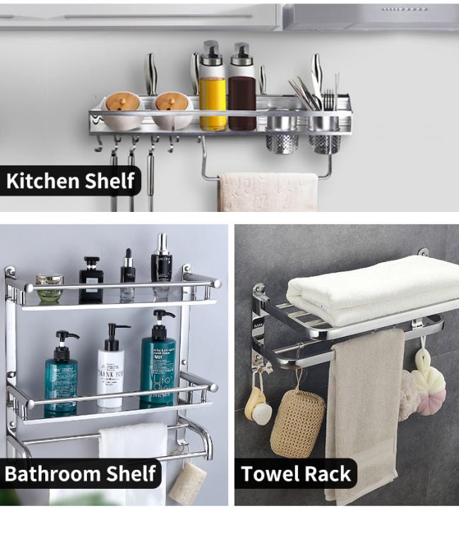 Direct Selling Kitchen Shelf Glue Strong Connection Bathroom Rack Adhesive & Sealant Nail-Free Adhesive