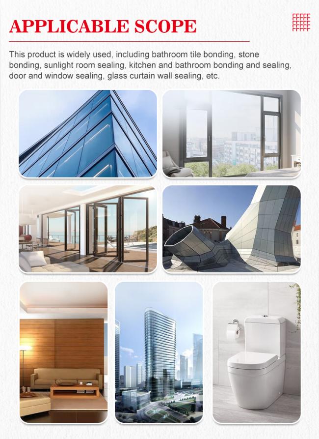 ZIBOO Strong Bonding Universal Adhesive Neutral Silicone Sealant Window