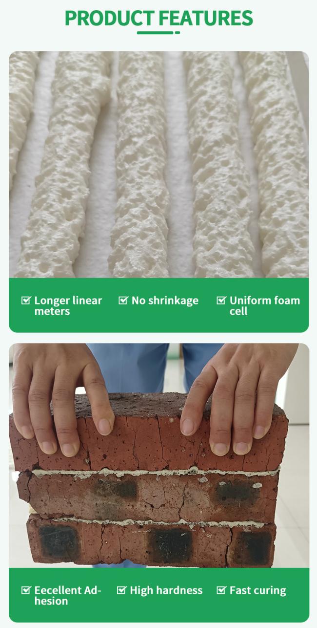 Custom Filling PU Expanding Polyurethane PU Foam 750ml Construction Purpose