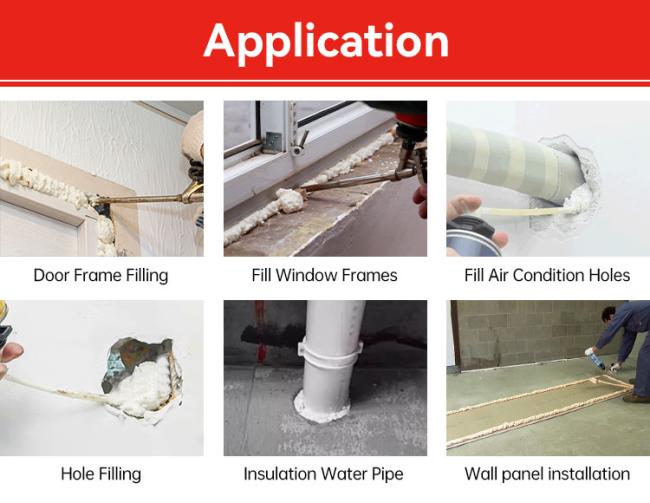 White Polyurethane Foam All Purpose Insulation Construction Woodworking 750ml