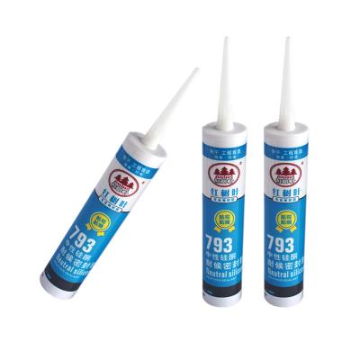 China Acidic Silicone Glass Glue Wood Board Glue Door And Window Caulking Glue for sale