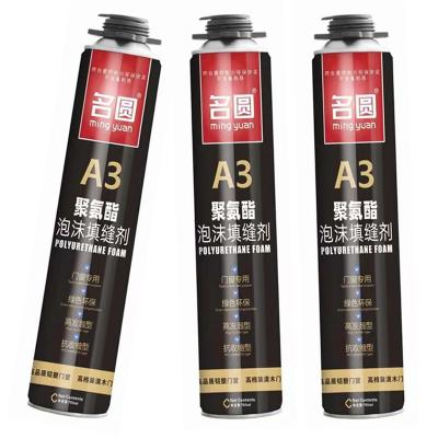 China Spray Waterproof Flexible Polyurethane Sealant PU Foam 750ml B1 Fire Class for sale