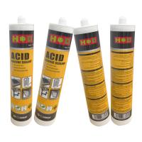 China HONGSHUYE G2 Acid Silicone Sealant 300ml Cartridge Acetic Cure Polymer Caulk for sale
