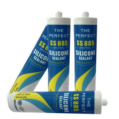 China White Neutral Silicone Adhesive Sealant For Bathroom Sink Window Frame for sale