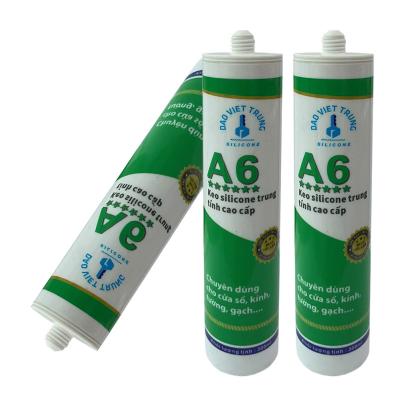 China 300ml Acid Silicone Sealant Waterproof Heat Ressitance Wood Glass Doors And Windows Bonding for sale