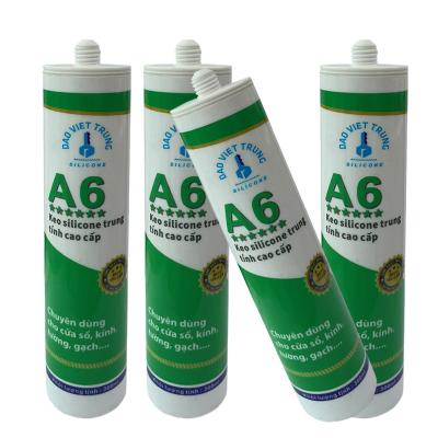 China Waterproof White Acid Silicone Adhesive Construction Home Decoration for sale