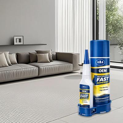 China Power Factory OEM AB Super Glue with Activator Fast Spay Adhesive and Cyanoacrylate Adhesive Wood Fast Curing for sale
