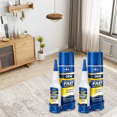 China Export to Middle Asia Wood and Plastic Fast Bonding Glue 400Ml + 100Gr Universal Fast Adhesive for sale