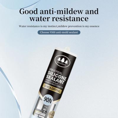 China 100% Silicone Water Resistant Strong Viscosity Anti-Mildew Ceramic Caulking Adhesive for Bathroom Sink Stone for sale