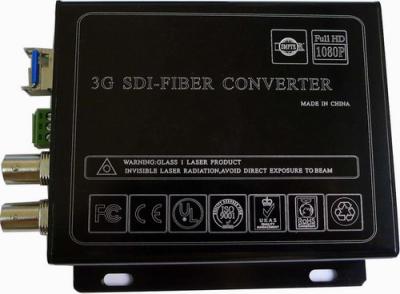 China 3G-SDI video with 1-CH Reverse RS485 Data to fiber converter,No black screen No scrolling blindness for sale
