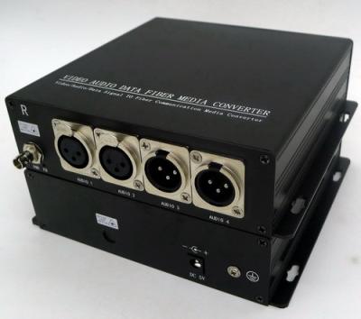 China 2 Channles broadcast BIDI Balance Audio（3-pin XLR）To Fiber Optic Converter for sale