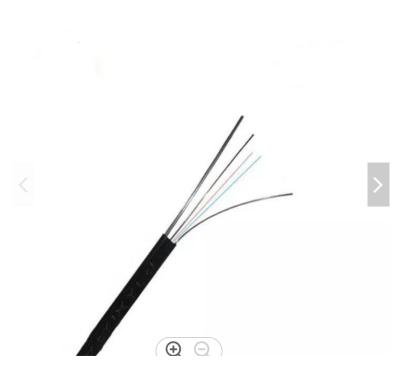 Cina 1 2 cavo a fibre ottiche monomodale all'aperto dell'interno del cavo flessibile GJYXCH di 4core FTTH in vendita
