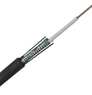 China Esmague o cabo de fibra ótica exterior do núcleo GYXTW da flexibilidade 2-48 da resistência à venda