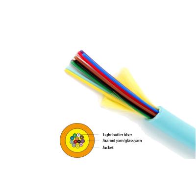 Cina Cavo a fibre ottiche dell'interno 12 del centro Om3 di distribuzione via cavo mista della fibra in vendita