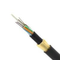 China 12 Core G652D Single Mode ADSS Fiber Optic Cable 200M Span Outdoor Aerial for sale