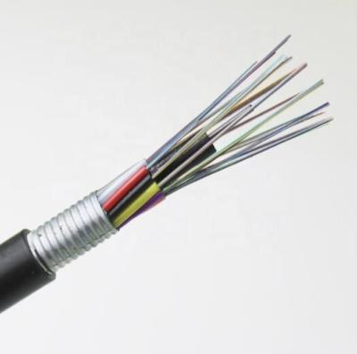Cina Cavo a fibre ottiche corazzato monomodale GYTA 12 della condotta all'aperto G652d i 24 centri 36 48 72 in vendita