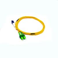 China LC to SC Duplex Fiber Optic Patch Cord Singlemode 3.0mm 0.2dB Low Insertion Loss for sale