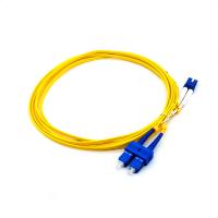 China LC to SC Duplex Fiber Optic Patch Cord Singlemode 3.0mm 0.2dB Low Insertion Loss for sale