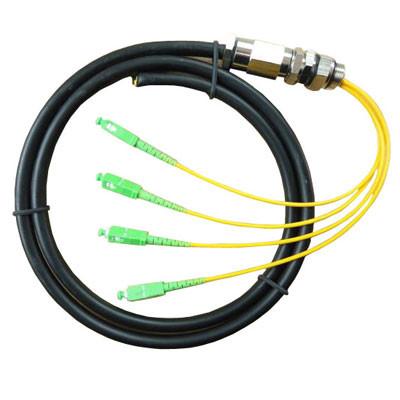 Cina 4 pre terminati svuotano la treccia impermeabile del cavo a fibre ottiche di FOC in vendita