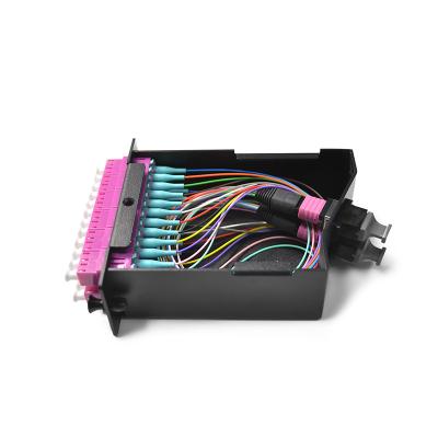 China FOC OM3 MTP MPO LC 12 Module van de Vezel de Optische Cassette Te koop