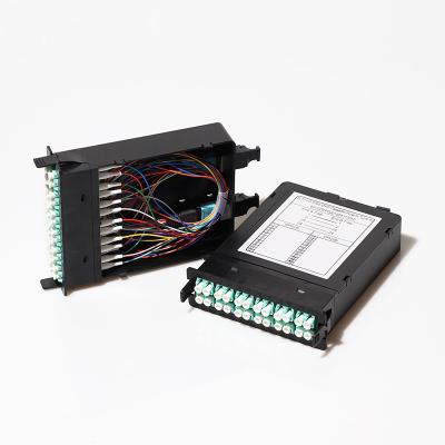China FOC OM3 MTP MPO LC 12 Module van de Vezel de Optische Cassette Te koop