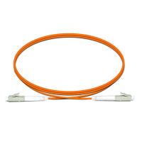 China Duplex Multimode OM4 2m 50/125 LC Fiber Optic Patch Cord Low Insertion Loss for sale