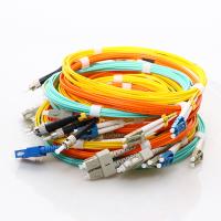 China Duplex Multimode OM4 2m 50/125 LC Fiber Optic Patch Cord Low Insertion Loss for sale