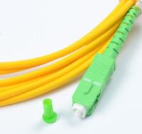 China SC/APC to SC/APC Single Mode Simplex LSZH Fiber Optic Patch Cable 3m for sale