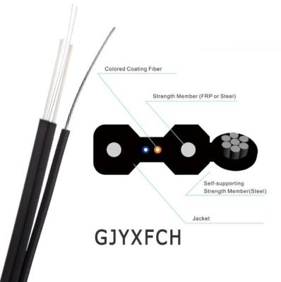 Cina Cavo a fibre ottiche autosufficiente di goccia del centro MP FTTH del centro 2 di GJYXFCH 1 in vendita