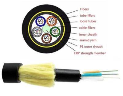 Cina 48 96 244 il centro 100m al cavo a fibre ottiche di 800m ADSS G652D in vendita