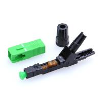 China FTTH Single Mode SC APC Fiber Optic Quick Connector 0.5dB Insertion Loss for sale