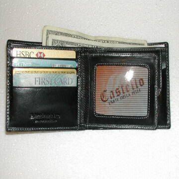 China Men's Leather Billfold Wallet with Removable Coin Pouch factory