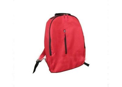 China OEM / ODM Red Travelling Backpacks with Comfortable Back Panel factory