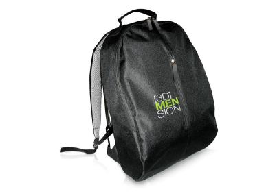 China 600D Polyester Black Travelling Backpacks For Leisure Time Activities factory