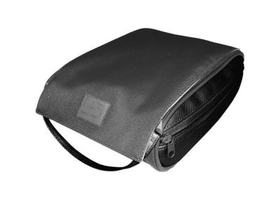 China Economic Travel Toiletry Bags , Black 600D Polyester Camping Bag factory