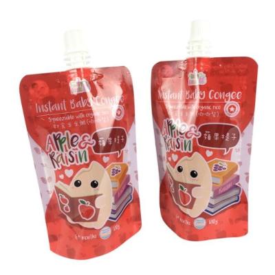 Cina di 100mic 500ml della plastica del supporto sacchetto di qualità superiore su con l'imballaggio del becco in vendita