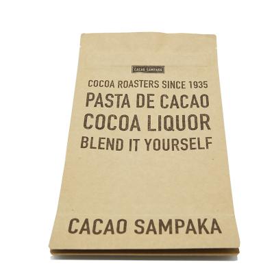 Cina 105 micron di carta kraft di chiusura lampo di carta del sacchetto 250g 1kg Brown insacca con una valvola di modo in vendita