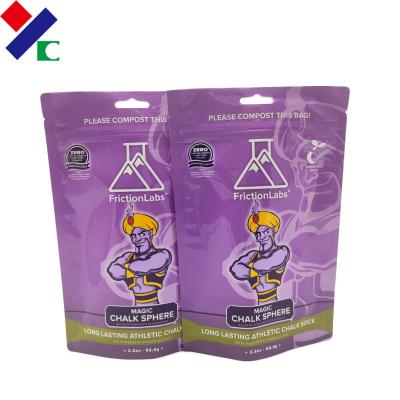China 40 micron stanno sulle borse del sacchetto della chiusura lampo, borse di plastica concimabili dell'alimento con la chiusura lampo for sale