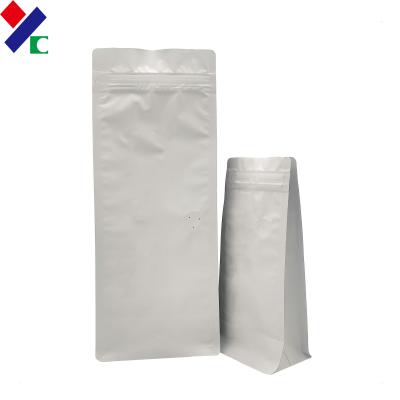 China o empacotamento do café de 500g 1000g ensaca a parte inferior lisa impressa feita sob encomenda 200mic com Tin Tie/válvula à venda
