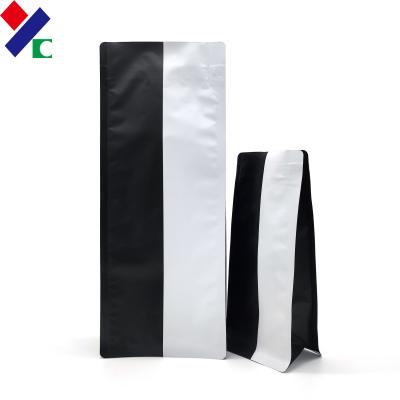 China o empacotamento do café de 500g 1000g ensaca a parte inferior lisa impressa feita sob encomenda 200mic com Tin Tie/válvula à venda