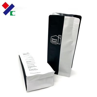 Cina L'imballaggio di stampa nero bianco del caffè insacca la barriera 250g ermetico 500g 1000g della stagnola in vendita