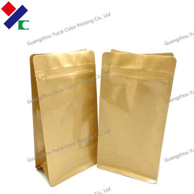 Cina Supporto biodegradabile sulla borsa di carta kraft della serratura dello zip con l'imballaggio dello spuntino della finestra in vendita