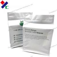 China Biodegradable Empty Tea Matt Food Packaging Pouch Zip Lock Bag for sale
